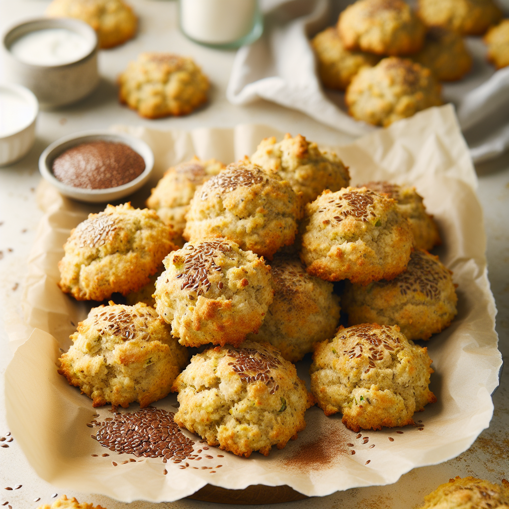 High Volume Low Calorie Coconut-Flax Protein Cookies for One | Chefari ...