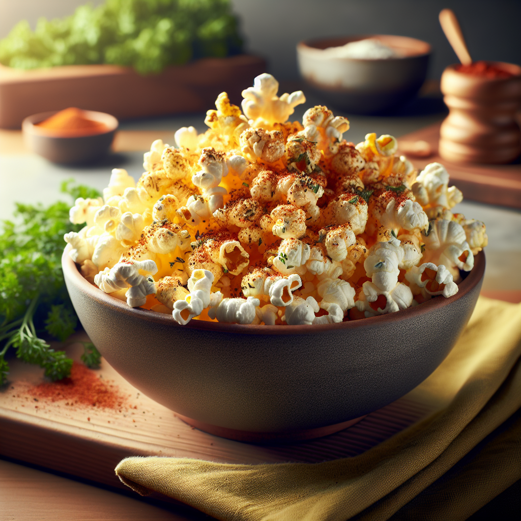 High-Protein Cheesy Popcorn Snack | Chefari | Analyze Restaurant Menus ...