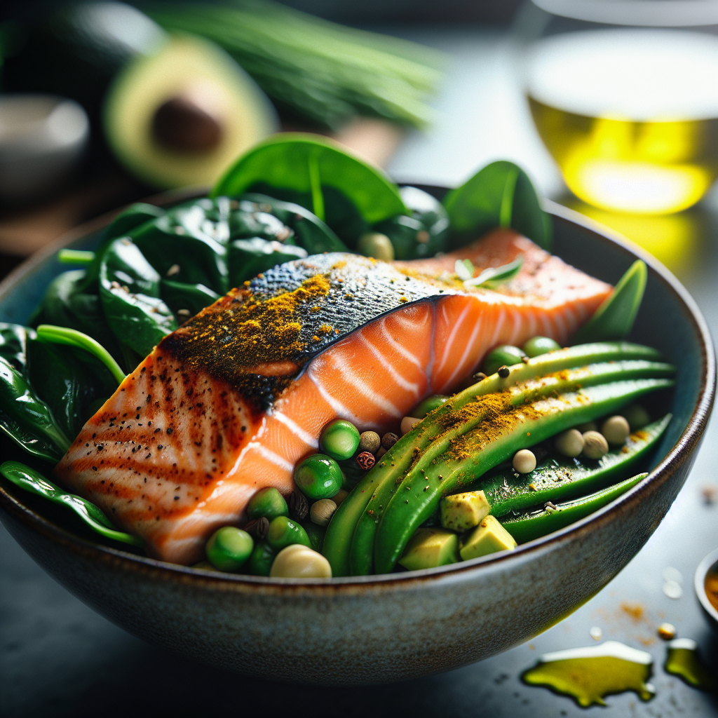 Paleo High-Protein Omega-3 Salmon Bowl | Chefari | Analyze Restaurant ...