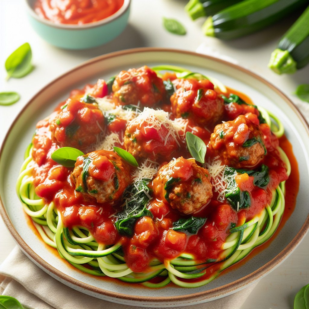 High Protein Veggie Spaghetti & Turkey Meatballs with Magnesium-Rich ...