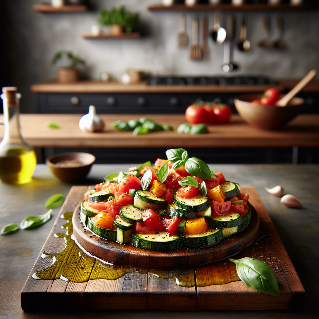Mediterranean Low Glycemic Zucchini & Tomato Bake | Chefari | Analyze ...